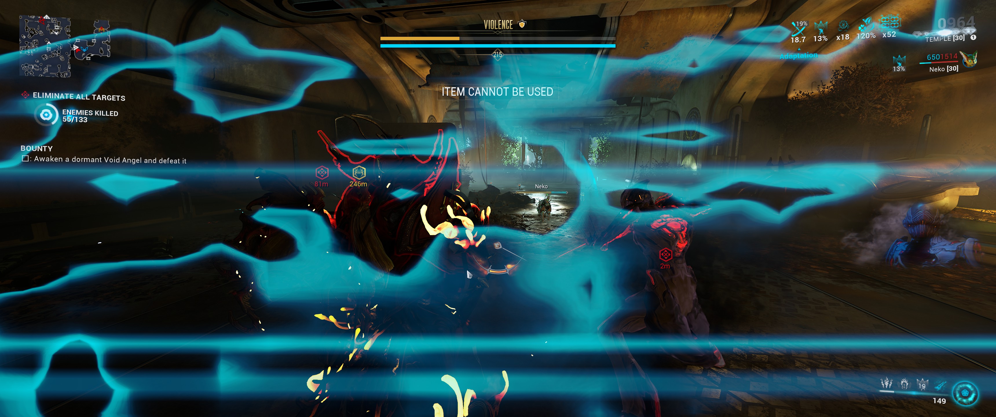 Acolyte Violence's silence completely disarming frames with exalted ...